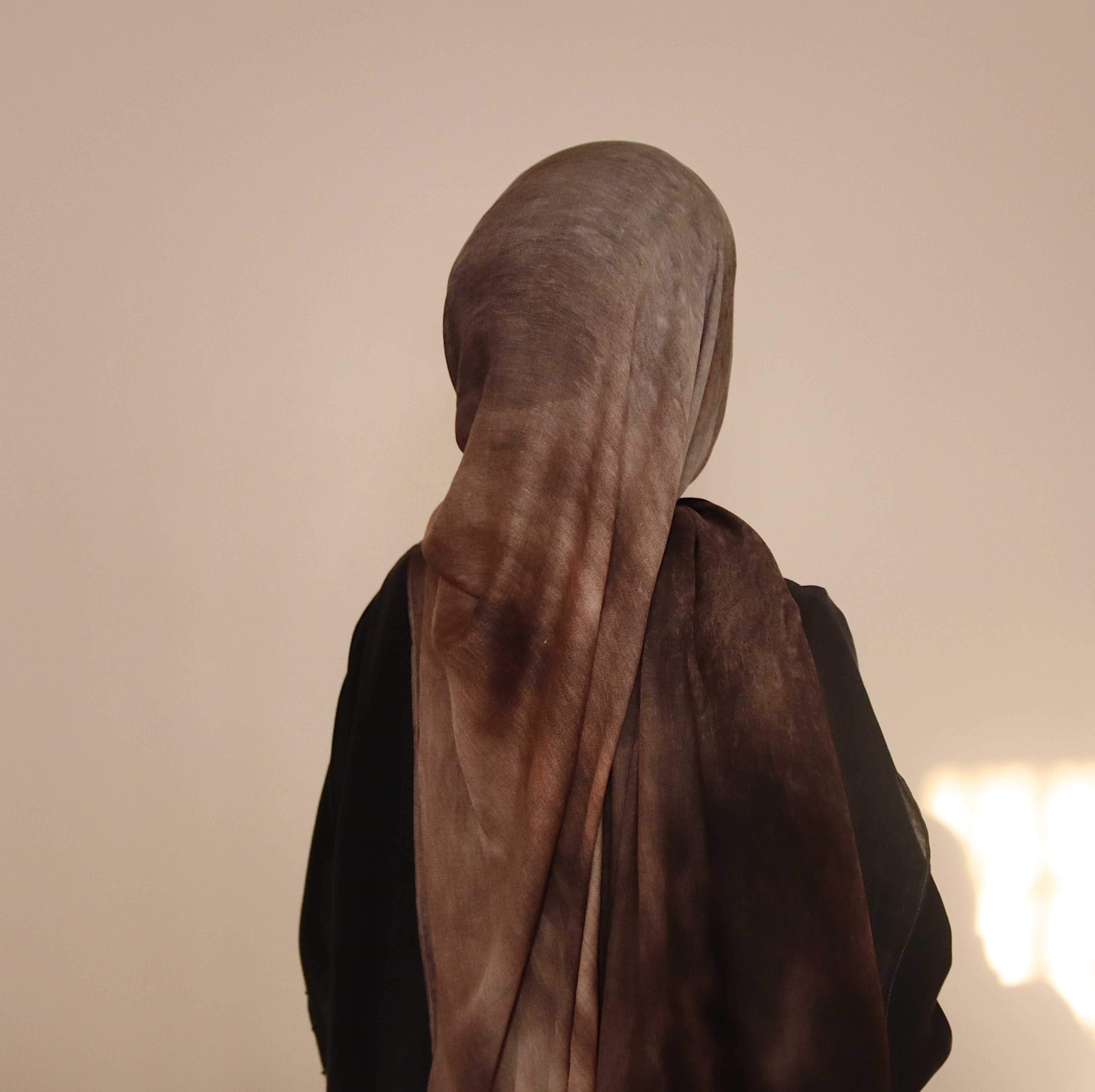 Printed Premium Modal Hijab | Black Marble – Cherryblossomhijab